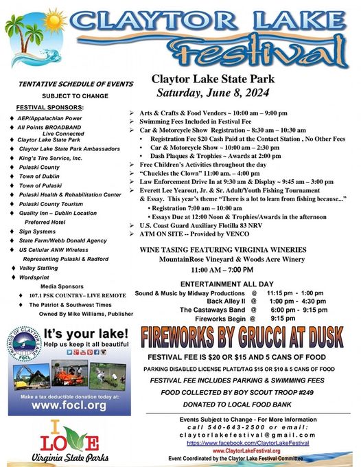 Claytor Lake Festival | WRAD